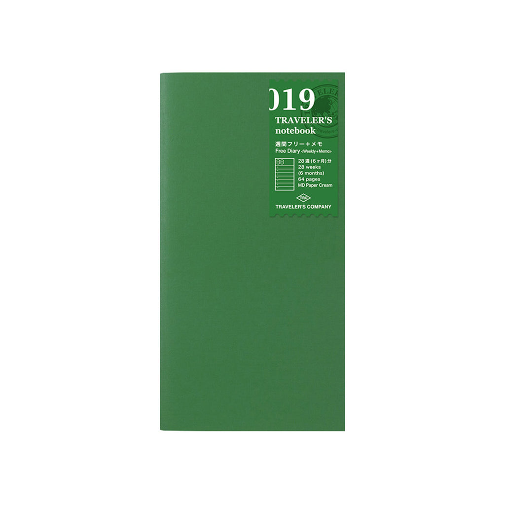 Traveler's Notebook Undated Diary Refill Weekly – Milligram