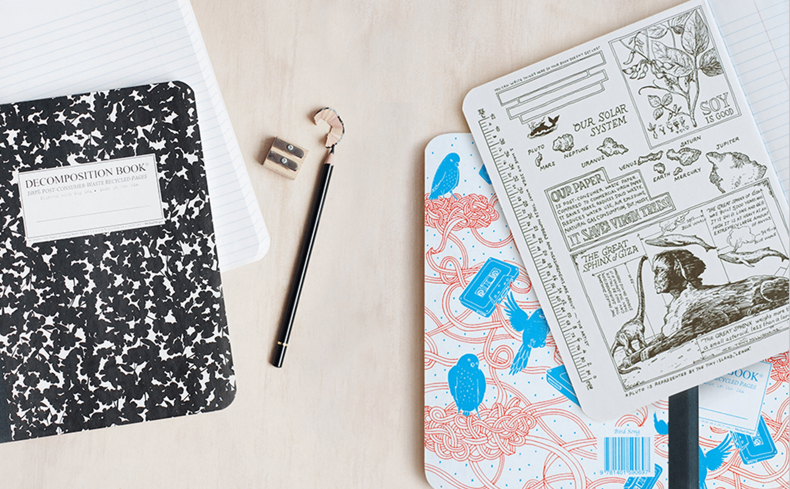 Decomposition Notebooks - Spiral, Dot Grid and Planners – Milligram
