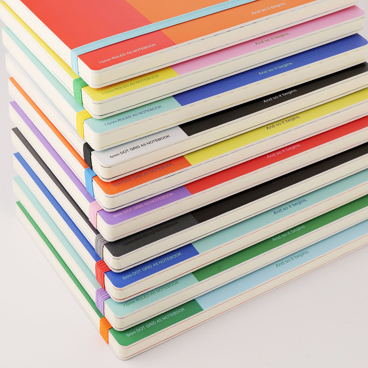 Any Day Now Bright Bound Notebook A5 Dot Grid – Milligram