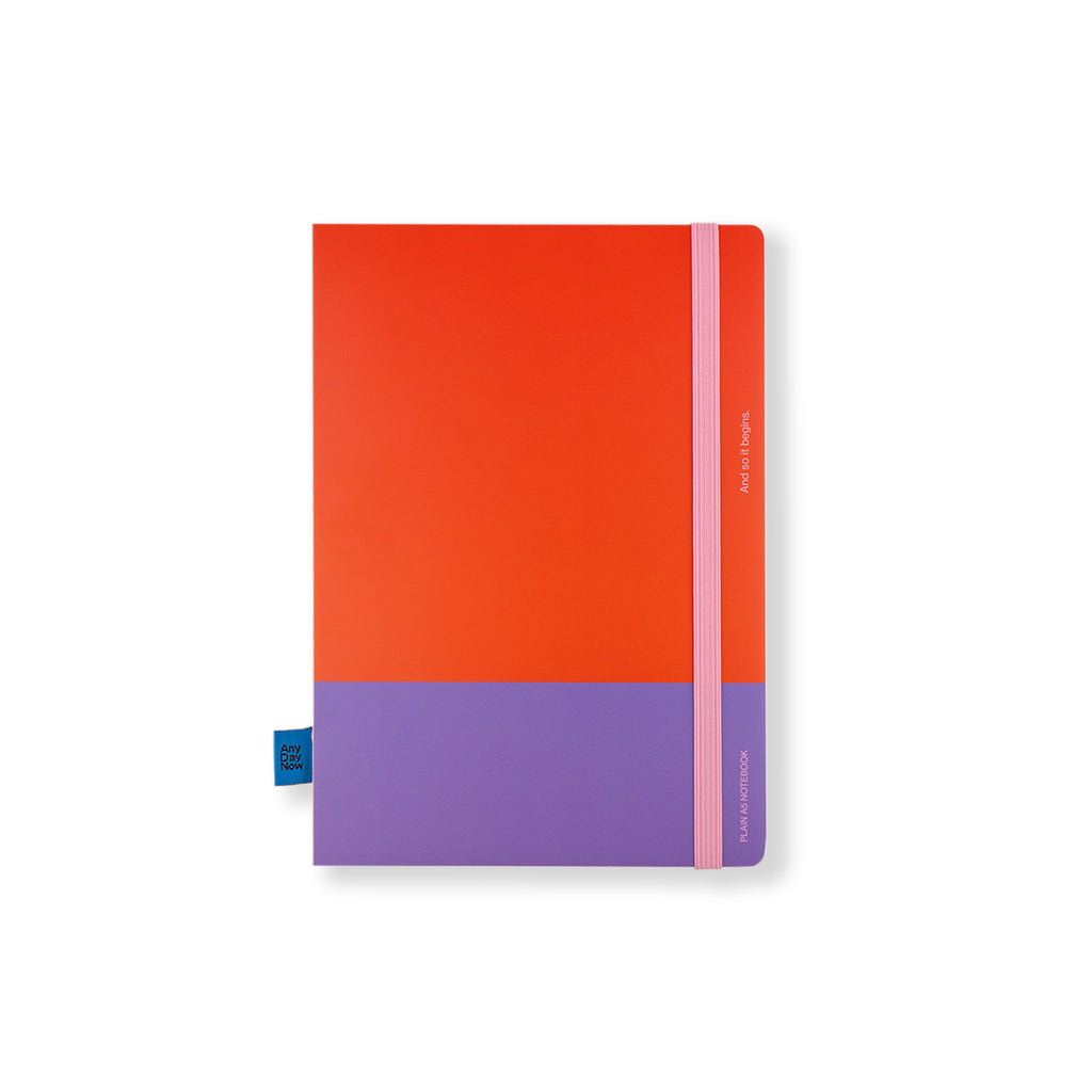 Any Day Now Bright Bound Notebook A5 Plain – Milligram