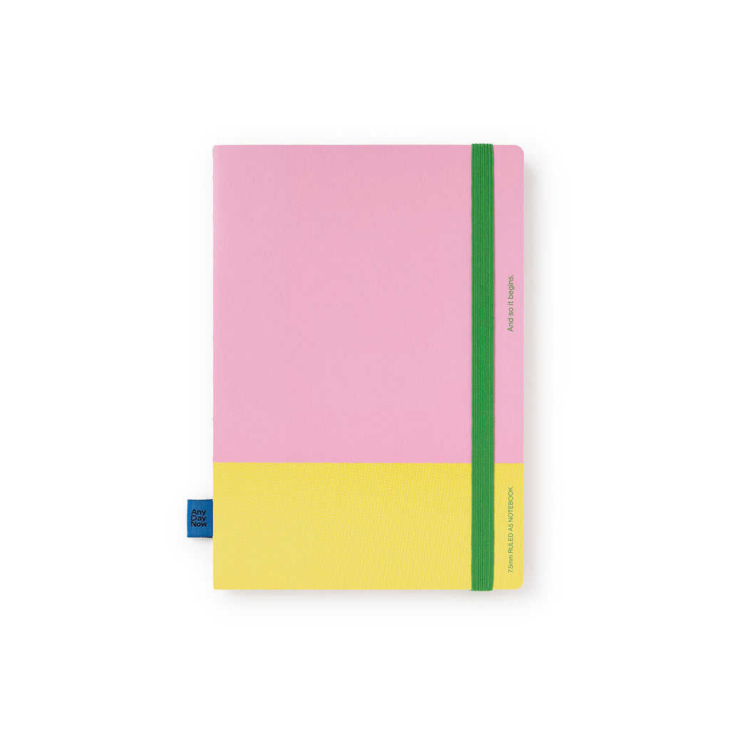 Any Day Now Bright Bound Notebook A5 Ruled – Milligram