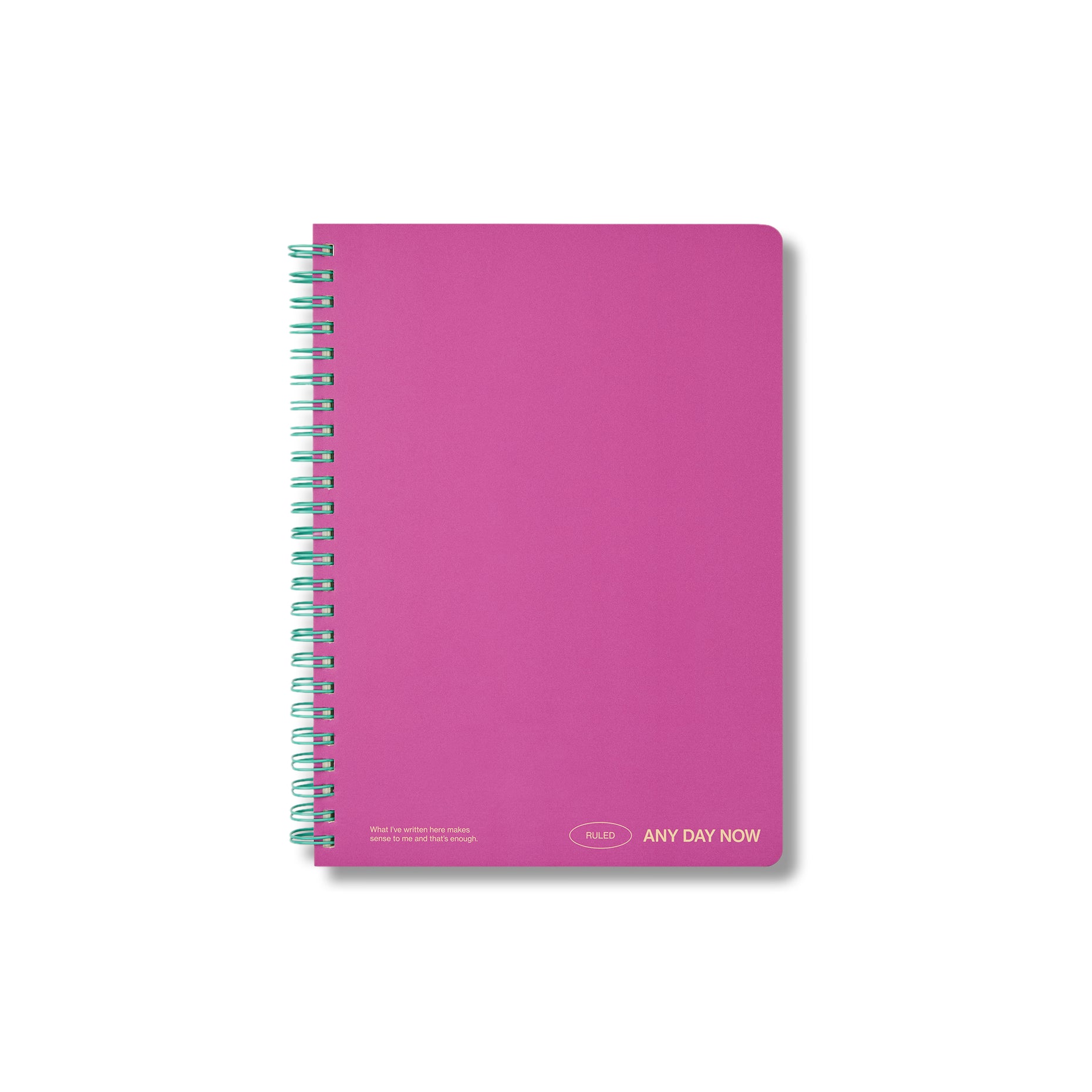 Any Day Now Magenta Spiral Notebook A5 – Milligram
