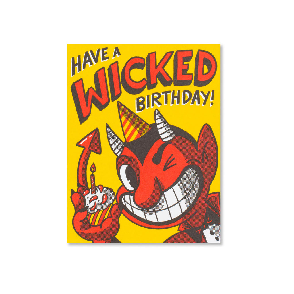 Hello!Lucky Wicked Birthday Greeting Card – Milligram