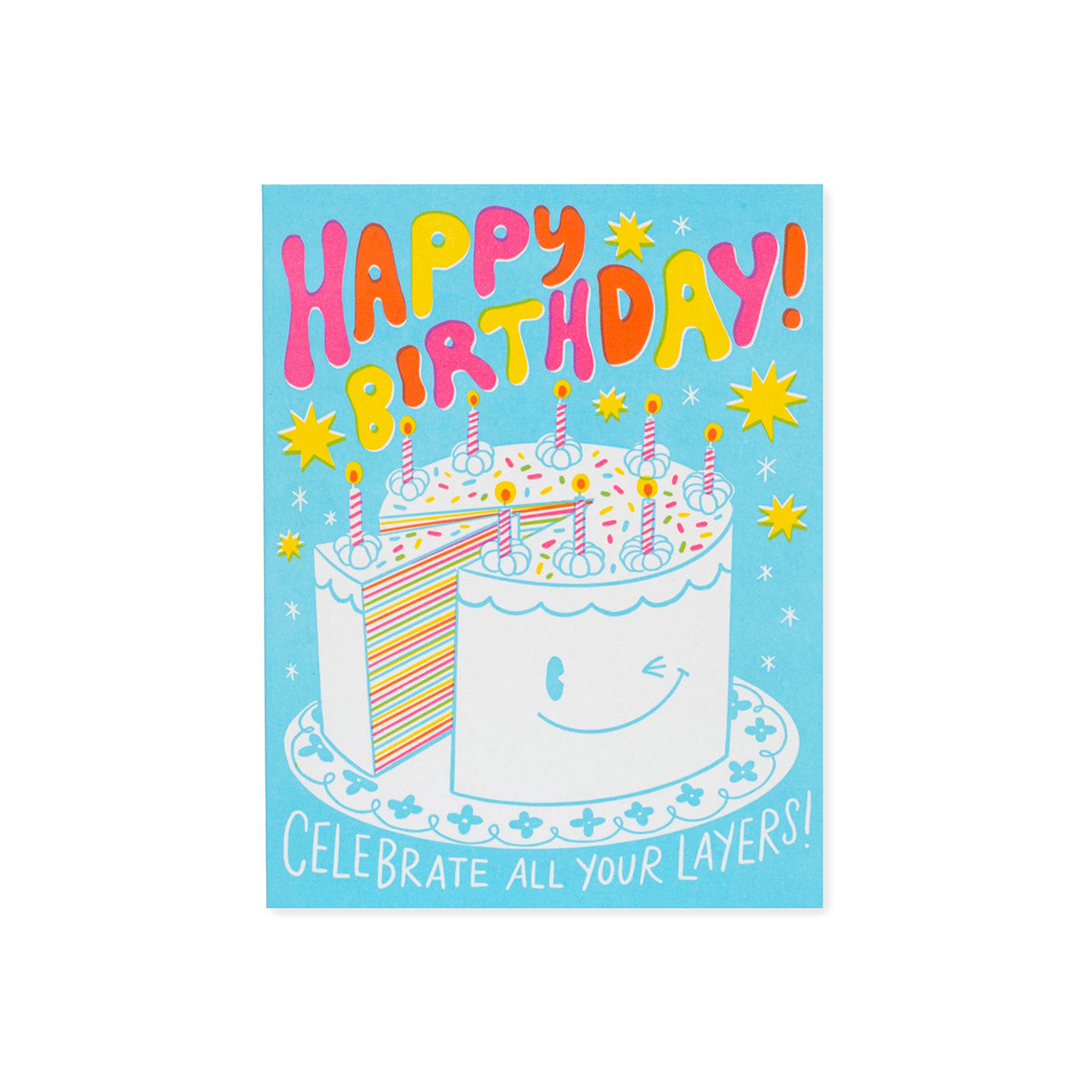 Hello!Lucky Cake Layers Birthday Card – Milligram
