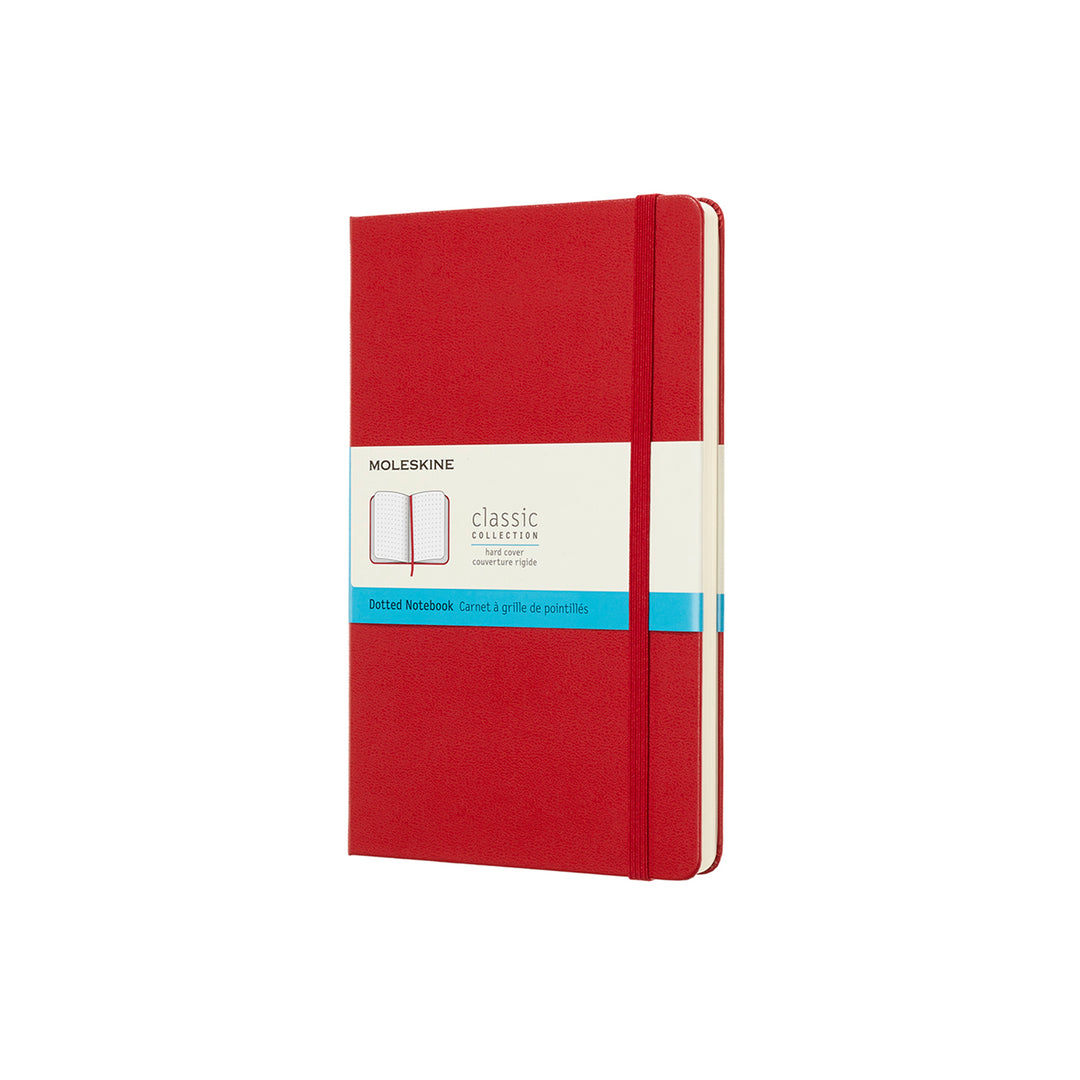 Moleskine Classic Large Hard Cover Notebook Dot Grid Scarlet Red ...