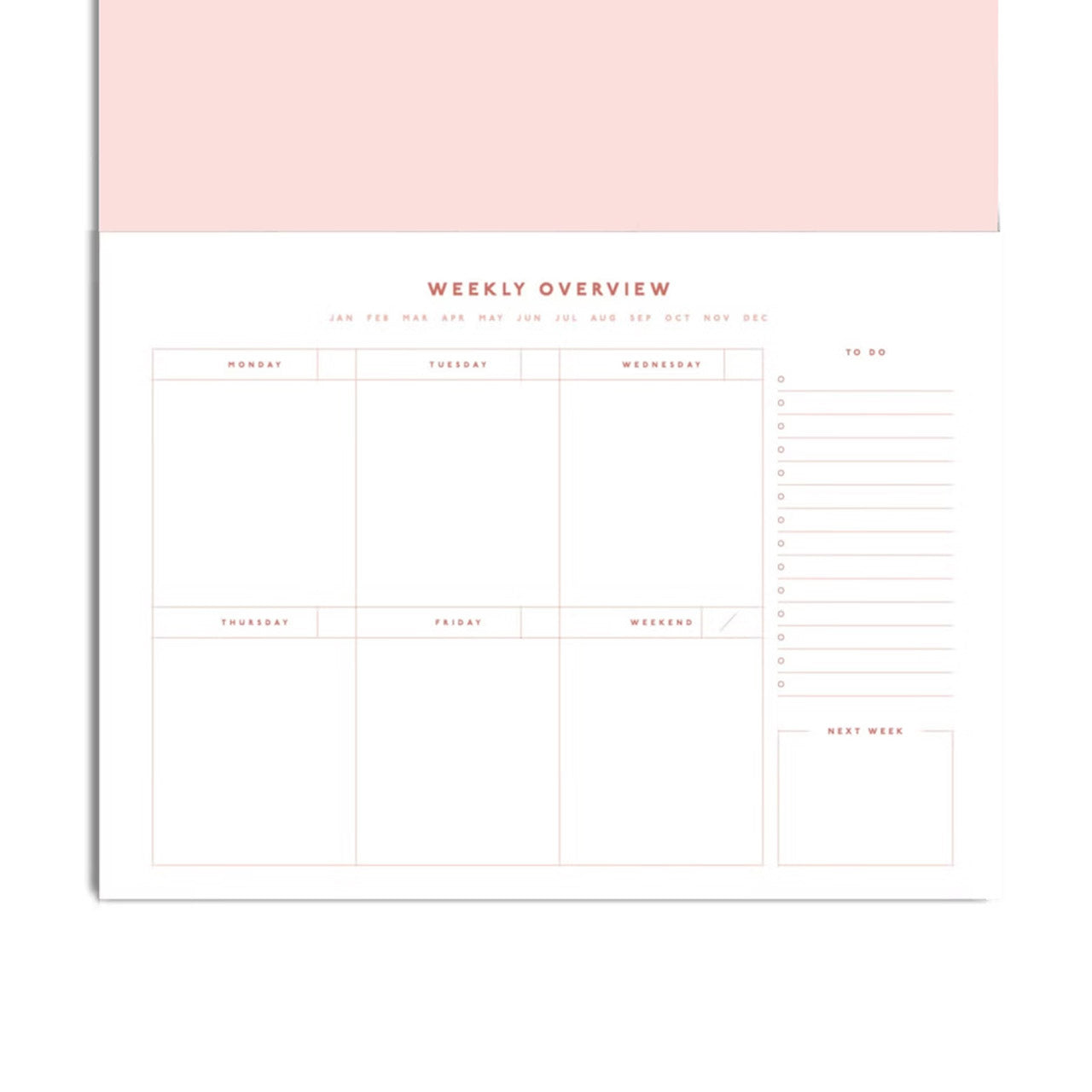 Papier Growth Weekly Desk Planner A5 – Milligram