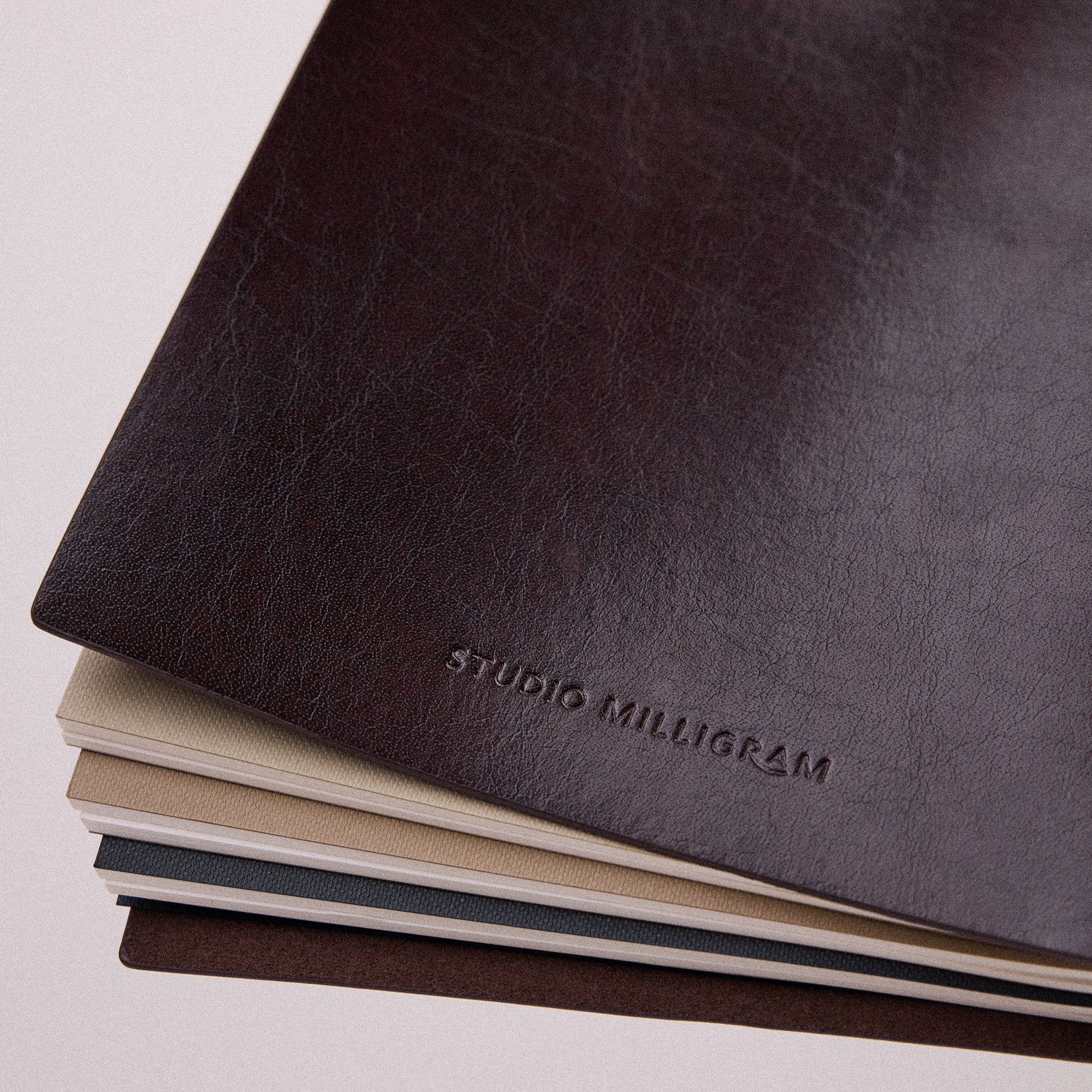 Studio Milligram Refillable Leather Journal Set A5