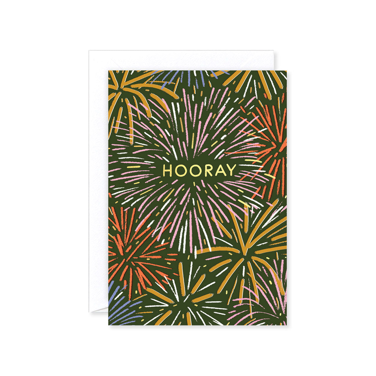 Wrap Hooray Fireworks Greeting Card – Milligram