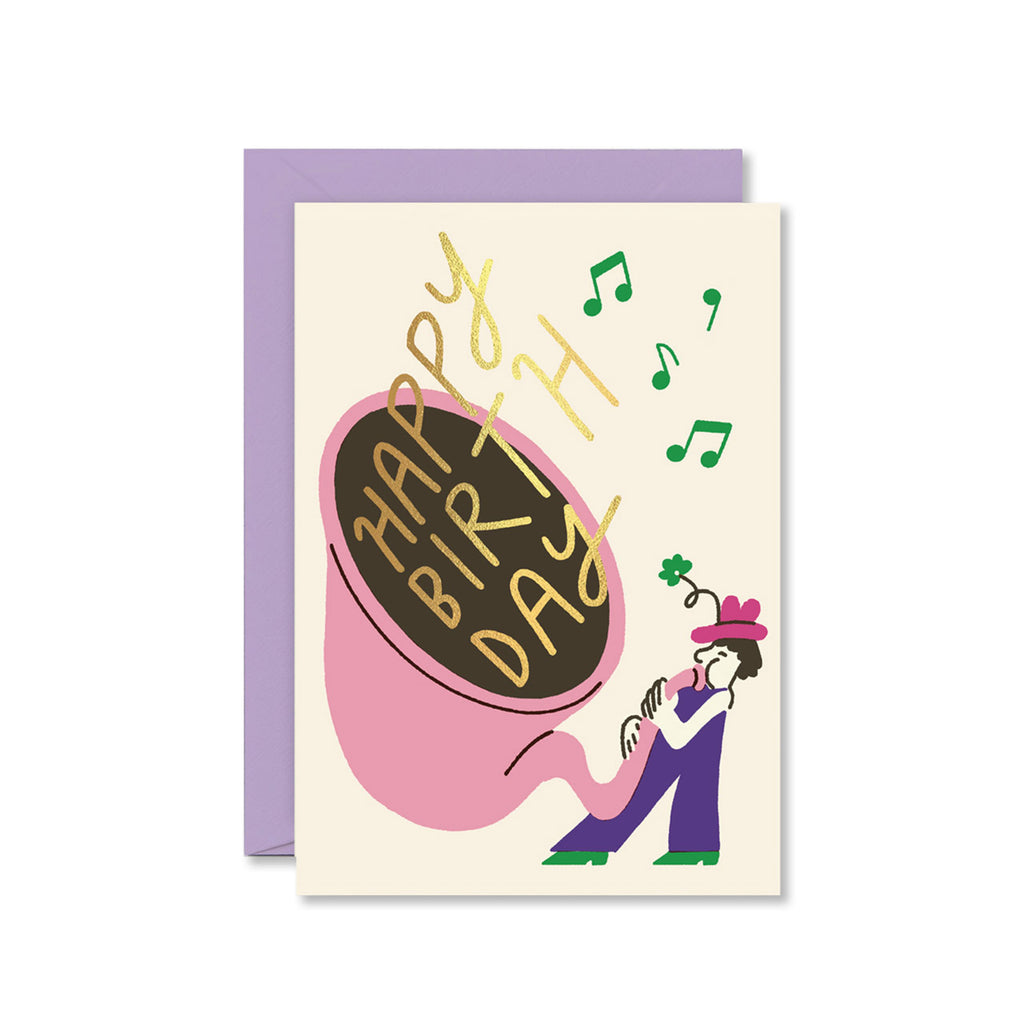 Wrap Happy Birthday Tuba Greeting Card – Milligram