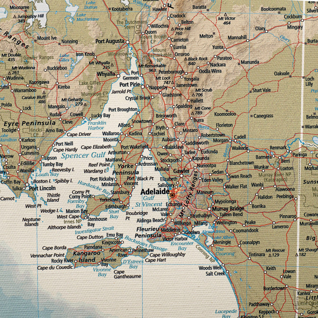 Studio Milligram Australia Wall Map