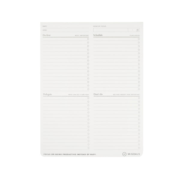 MiGoals Focus Desk Pad – Milligram